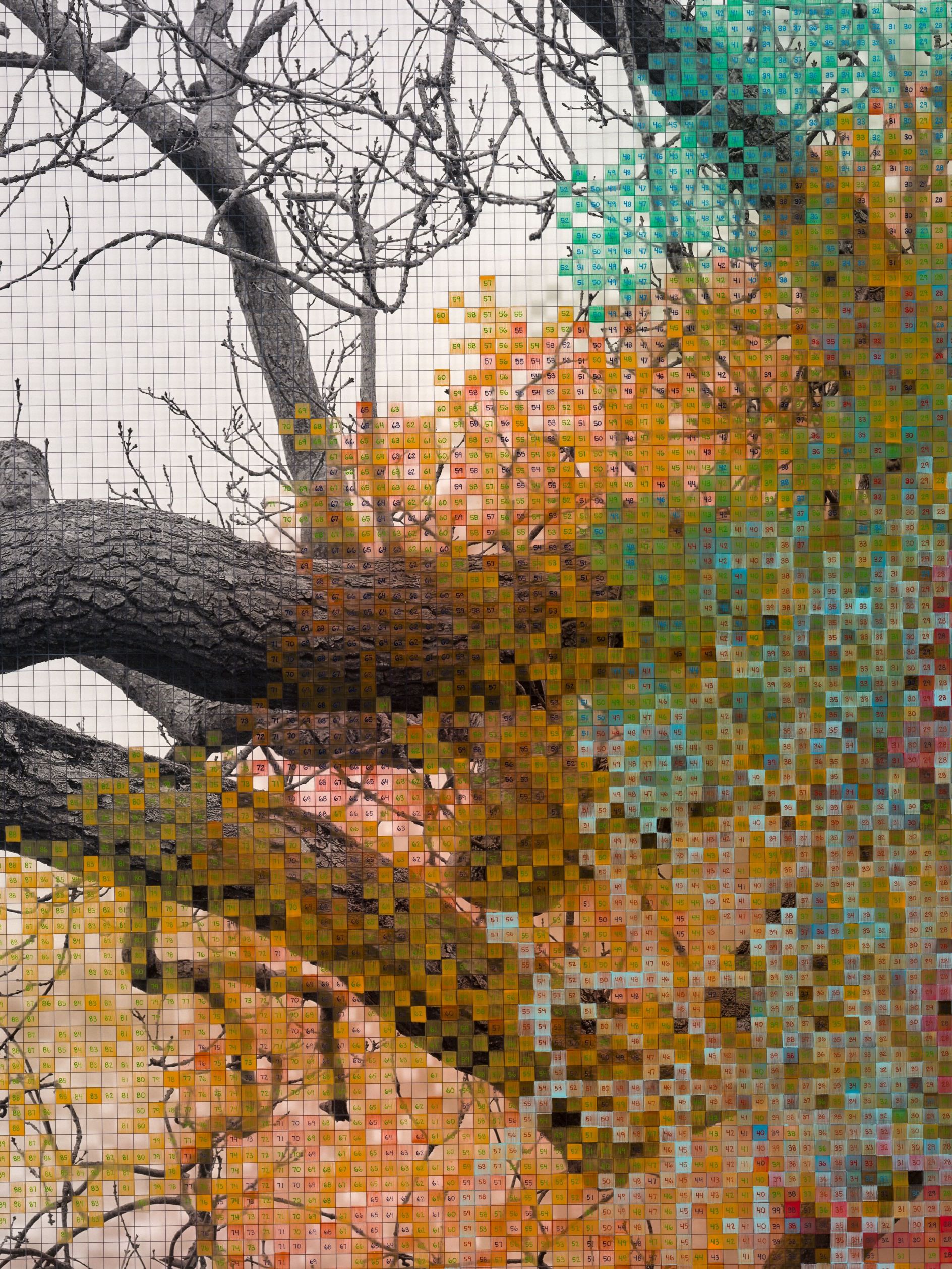 New grid system works by Charles Gaines, the artist who paints faces ...