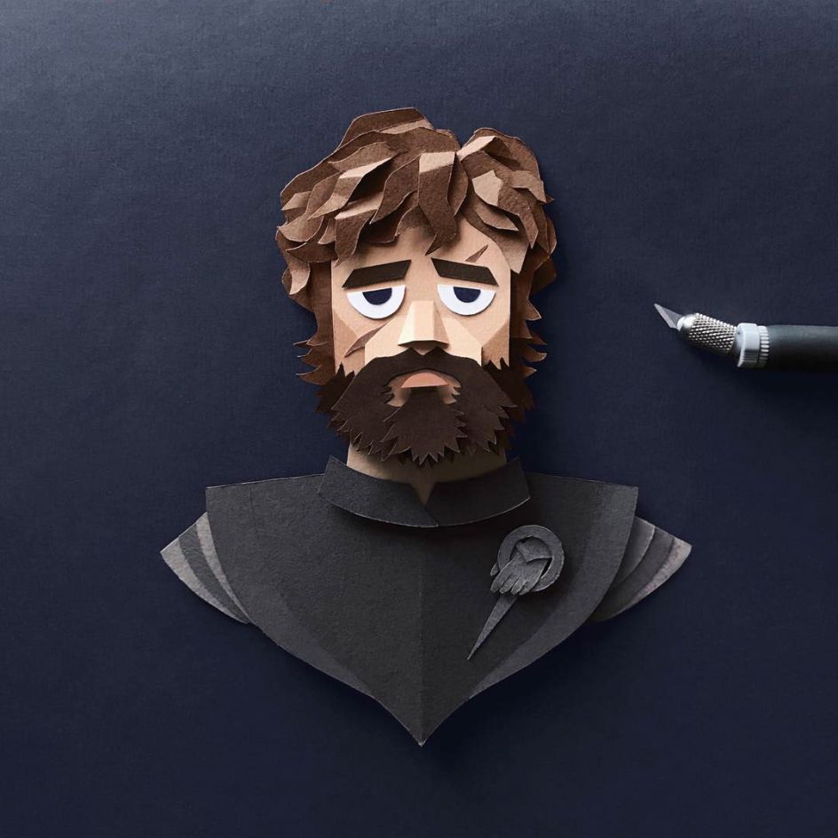 Intricate papercut portraits of our favourite Game of Thrones ...