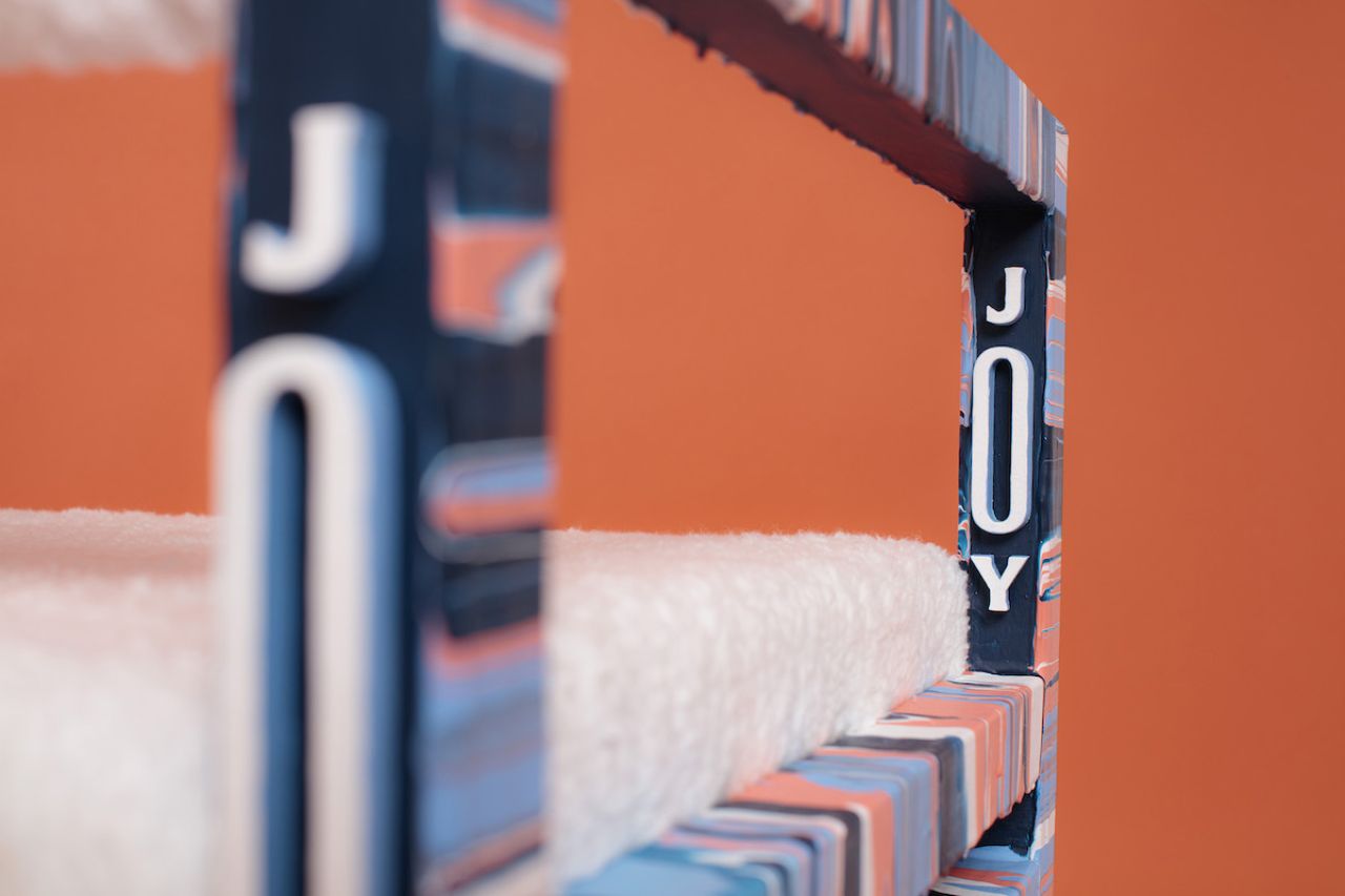 Craig Black creates joy-focused bold typographic chair designs ...