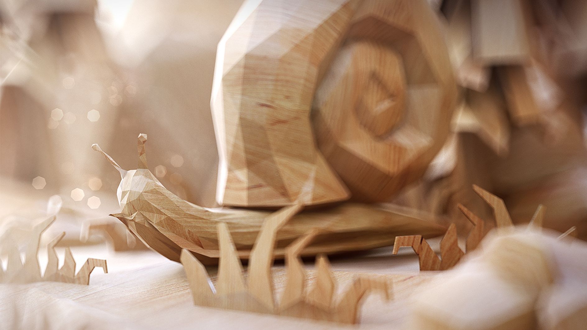 PolyWood: Clever concepts of wooden toy animals rendered in polygons ...