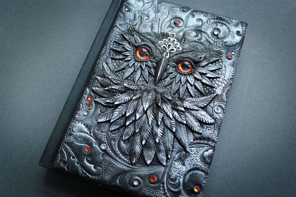 Incredibly detailed journal covers crafted entirely from polymer clay ...