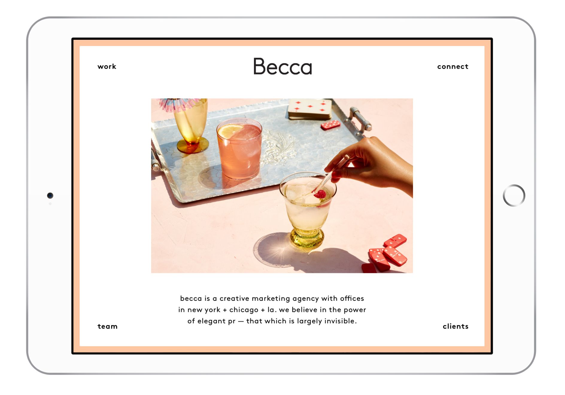 LMNOP whips up a fun and fresh new identity and website for Becca PR ...