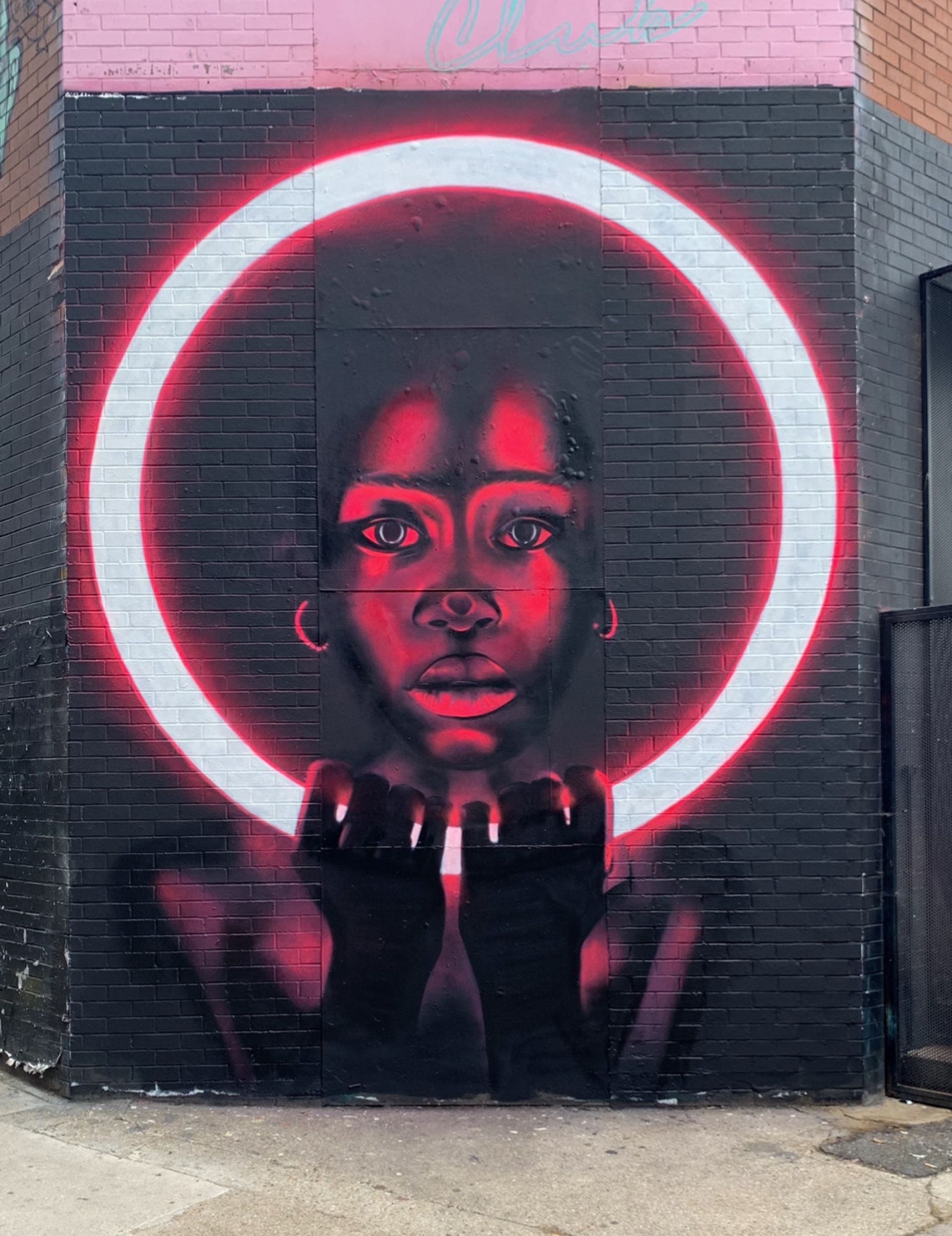 Artist David Speed paints 100 neon portraits on a Shoreditch rooftop ...