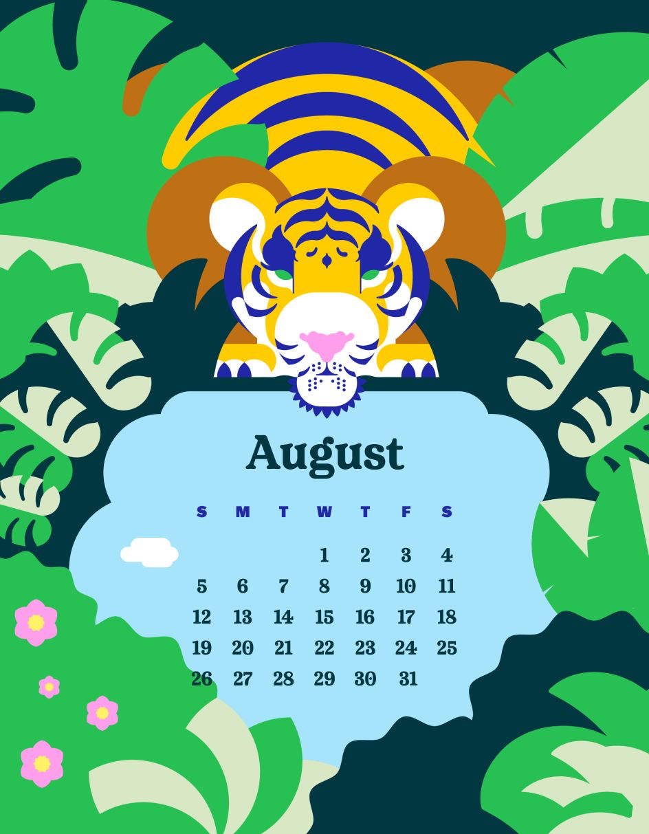 Vibrant, illustrated calendar by Pilar Torcal celebrates every month of ...