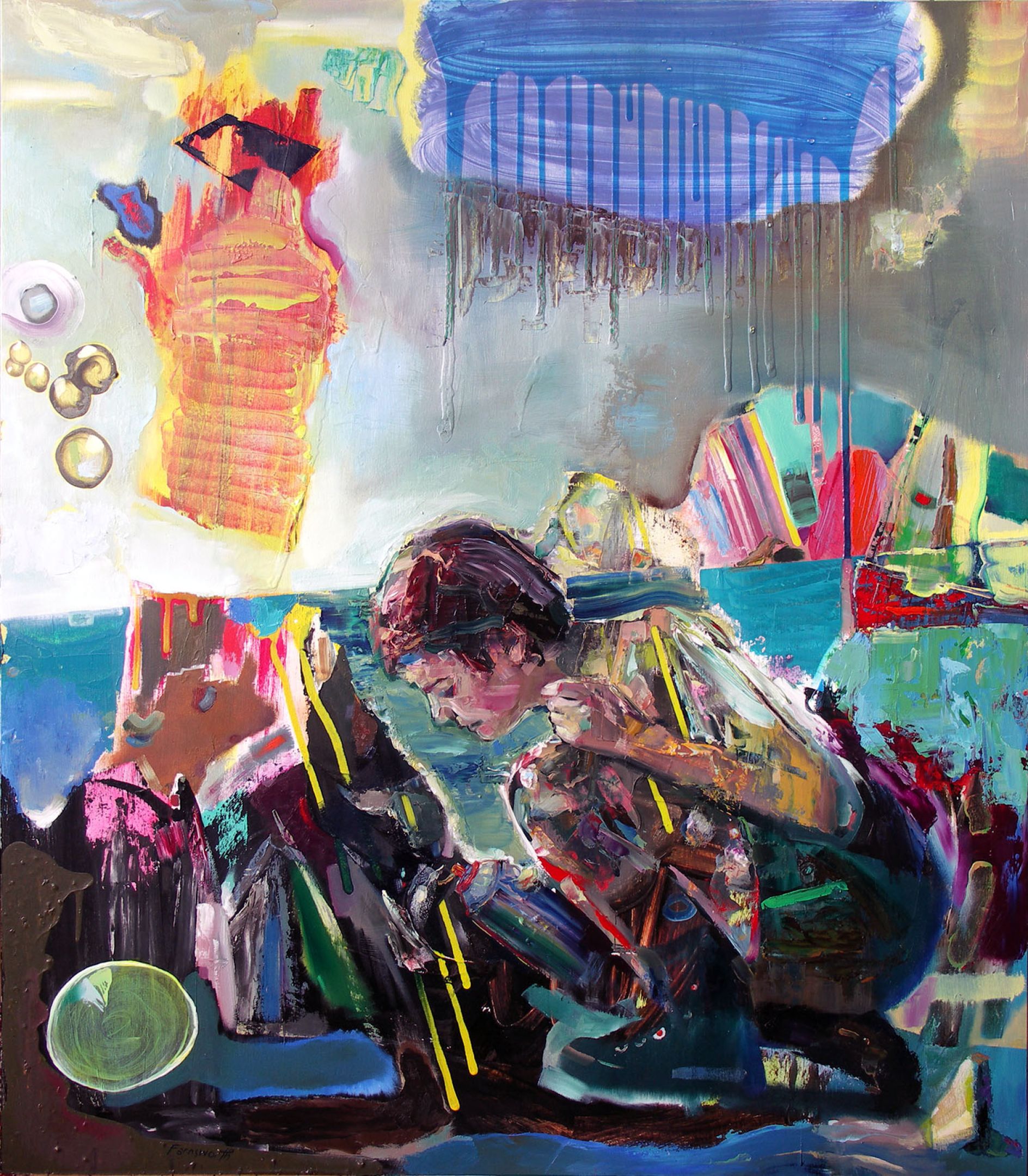 Geoff Farnsworth captures his personal world in striking oil paintings ...