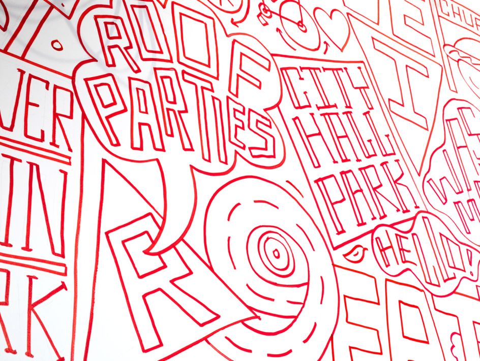 Timothy Goodman's new playful hand-painted typographic murals ...