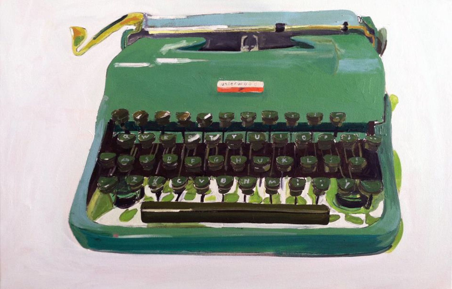 Contemporary paintings of everyday vintage objects from the 1950s, '60s ...