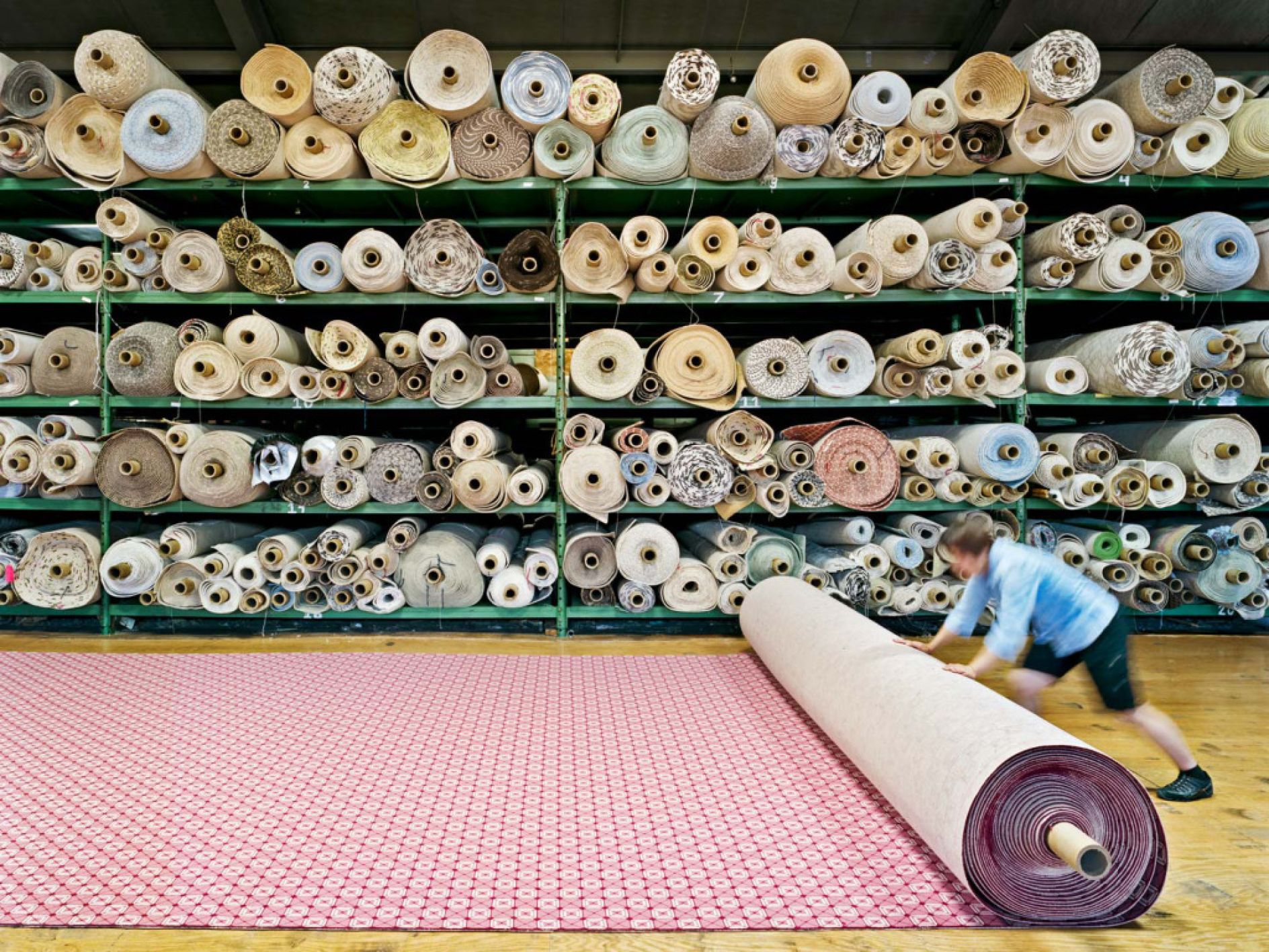 A fascinating peek inside America's colourful textile mills and ...