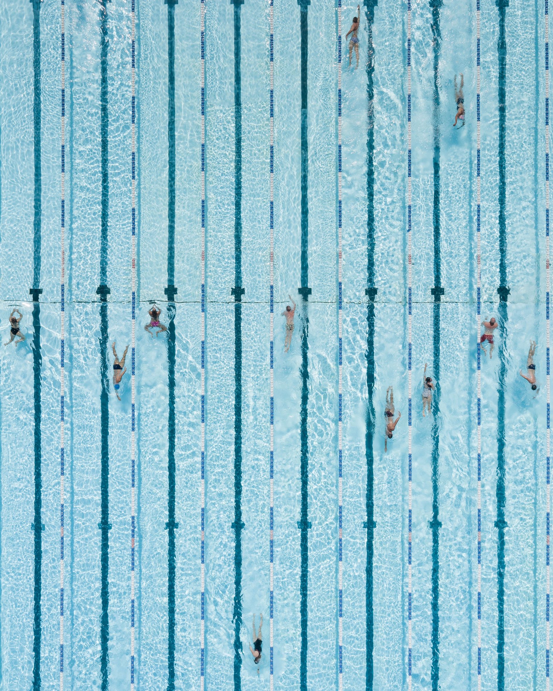 The beauty of swimming pools captured from above by aerial photographer ...