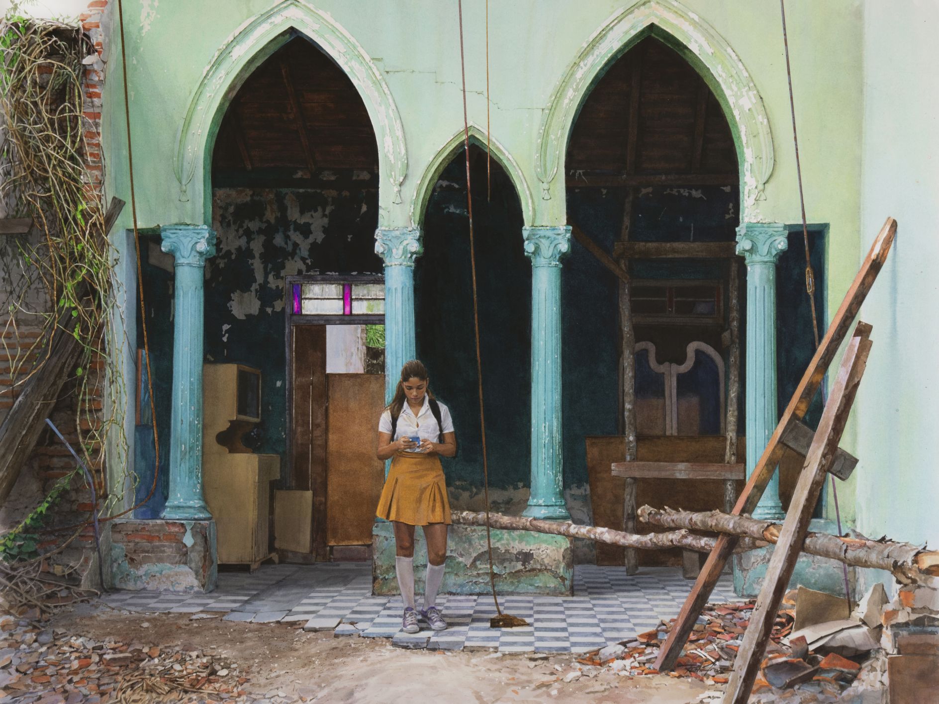 Vibrant watercolour paintings by Rance Jones of Cuba and its 'survivors ...