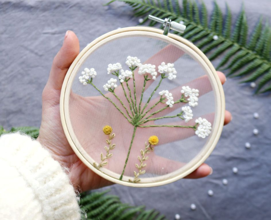 Embroidery for 'presence, clarity of mind and connection to nature ...