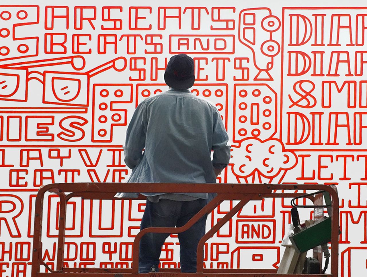 Timothy Goodman's new playful hand-painted typographic murals ...
