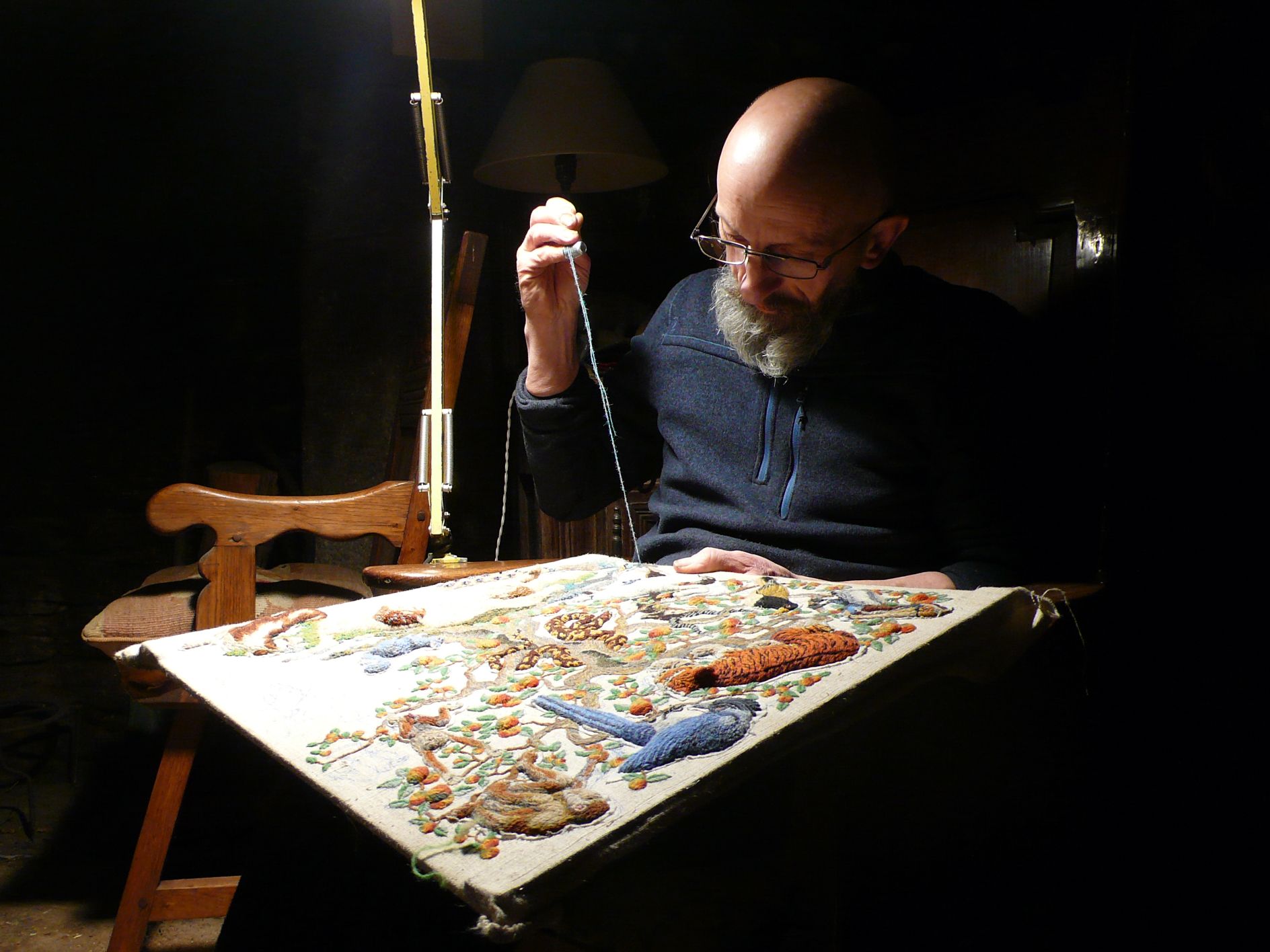 Tom Hickman is Following the Thread with his detailed embroidered ...