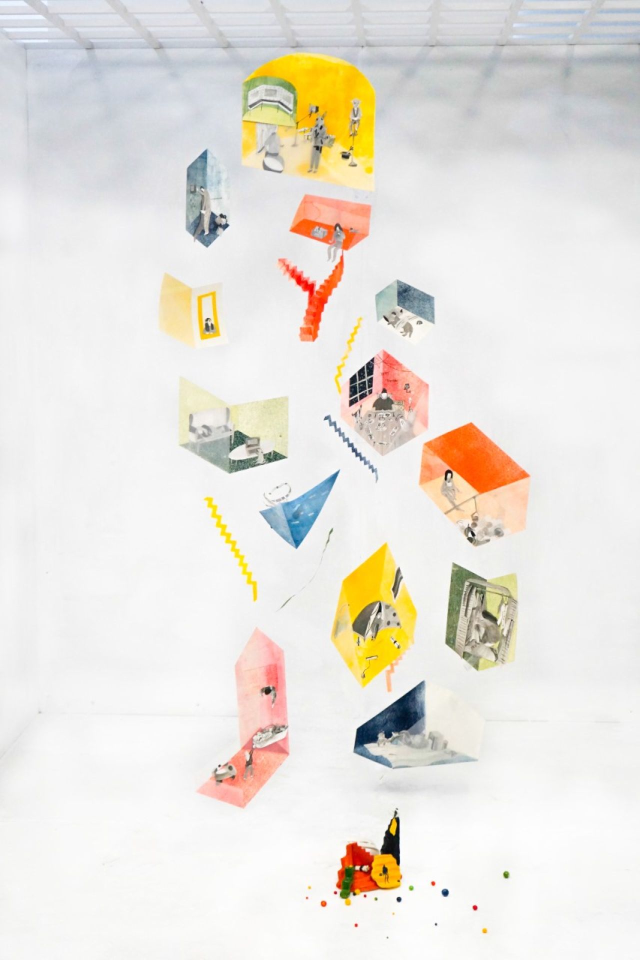 Chaoying Lin's illustrated installation explores how young people live ...