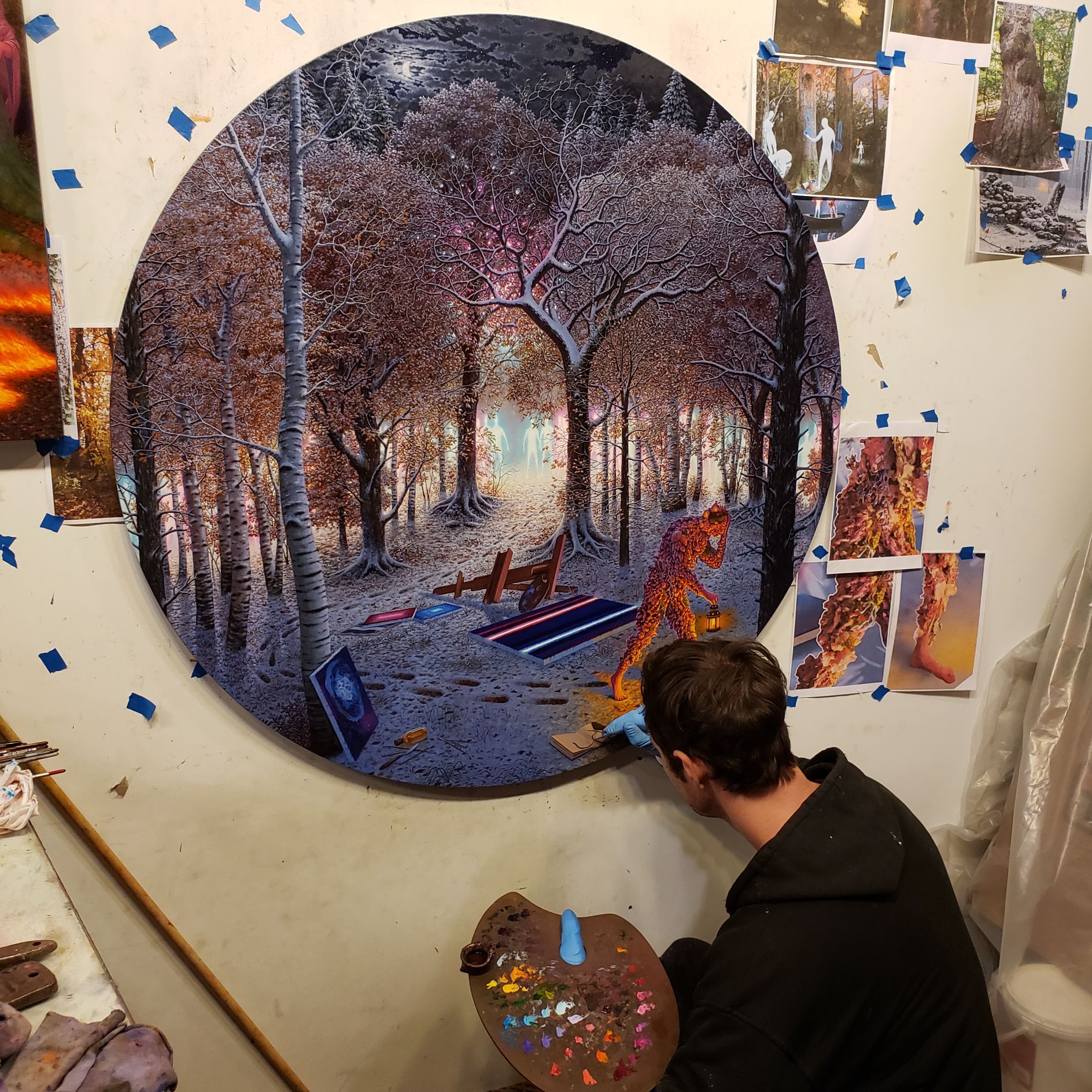 Artist Adrian Cox's latest oil paintings tell the story of mythical ...