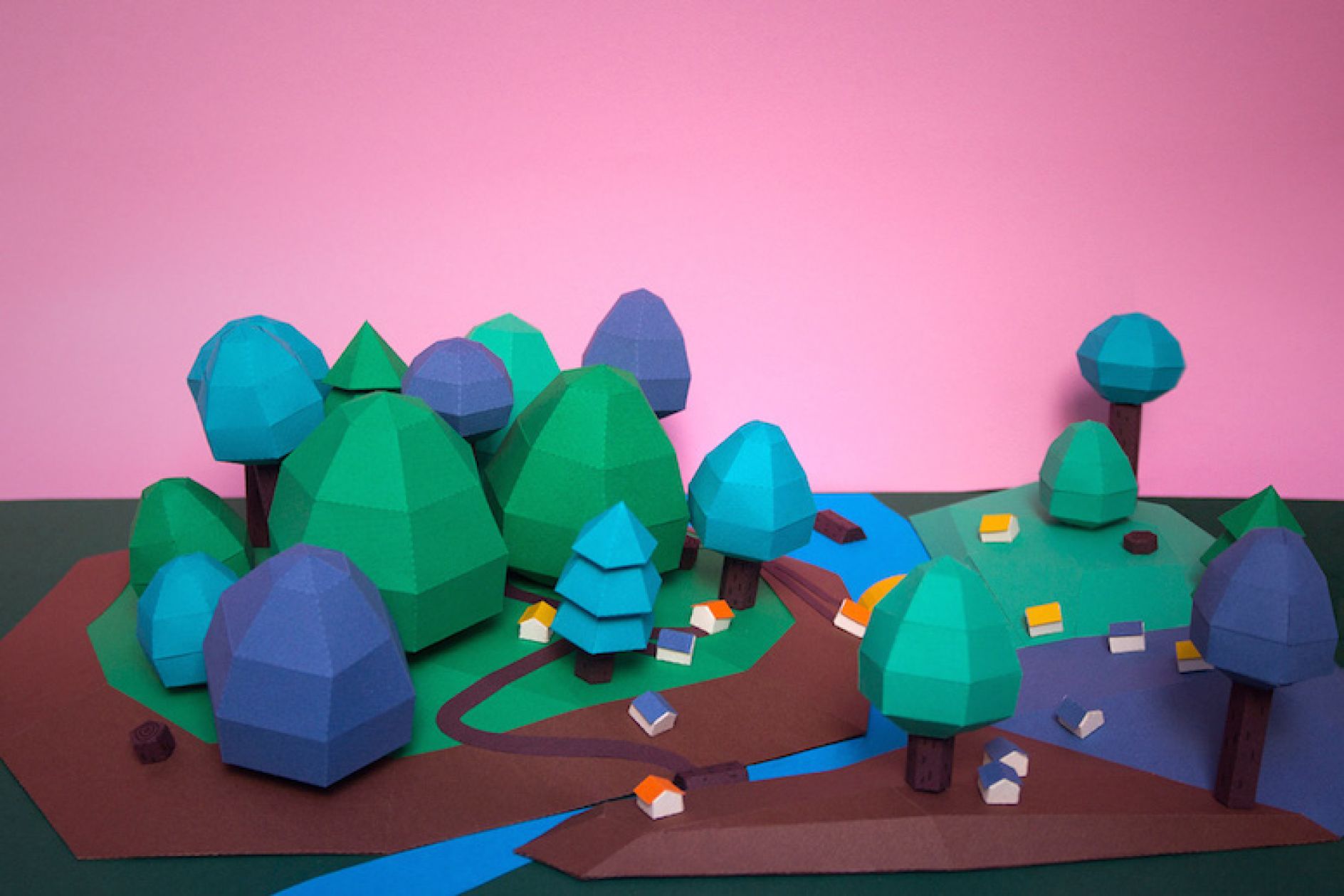 Cute colourful nature scenes crafted entirely out of paper | Creative Boom