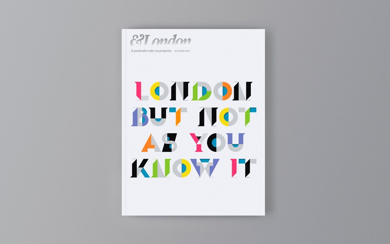 A typographic cover for &London magazine by Sawdust | Creative Boom