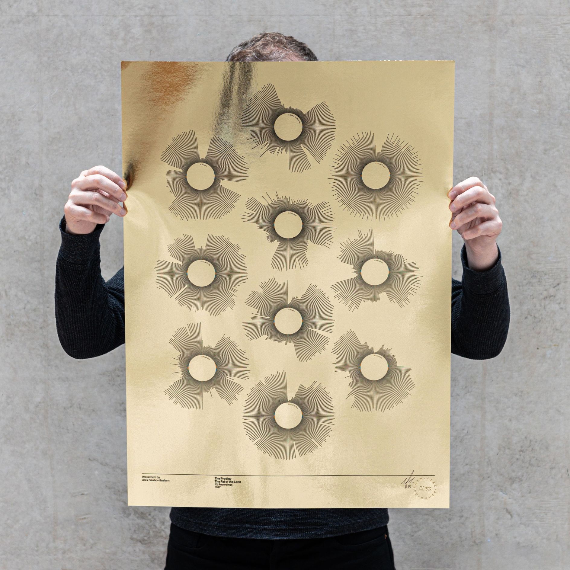 Holographic soundwave artworks that visualise classic dance music ...