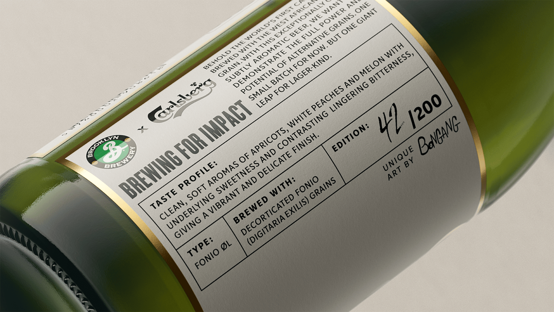 Taxi Studio collaborates with Kevin Bongang on Carlsberg fonio brew ...