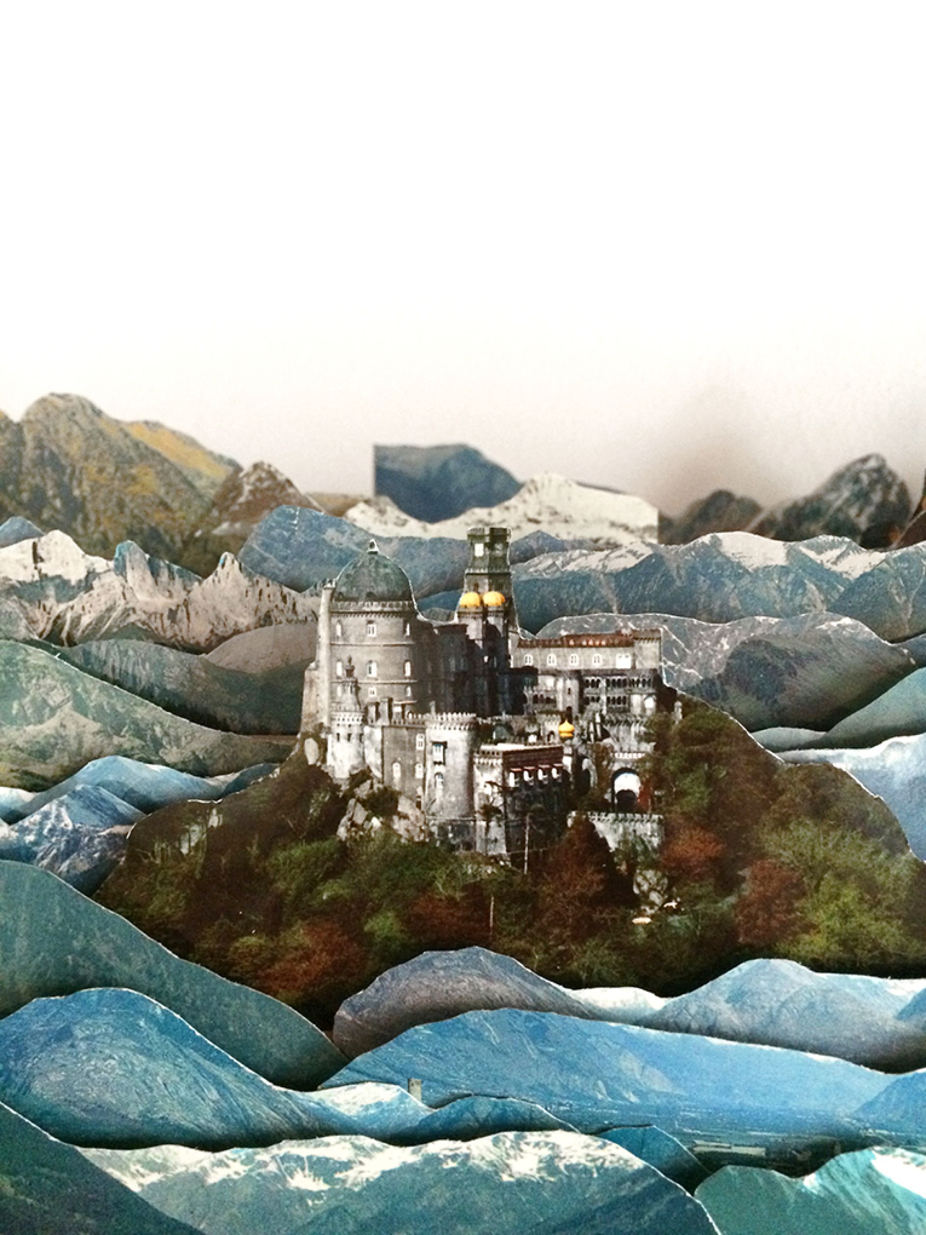 Magnificent collaged 3D landscapes made out of old postcards | Creative ...