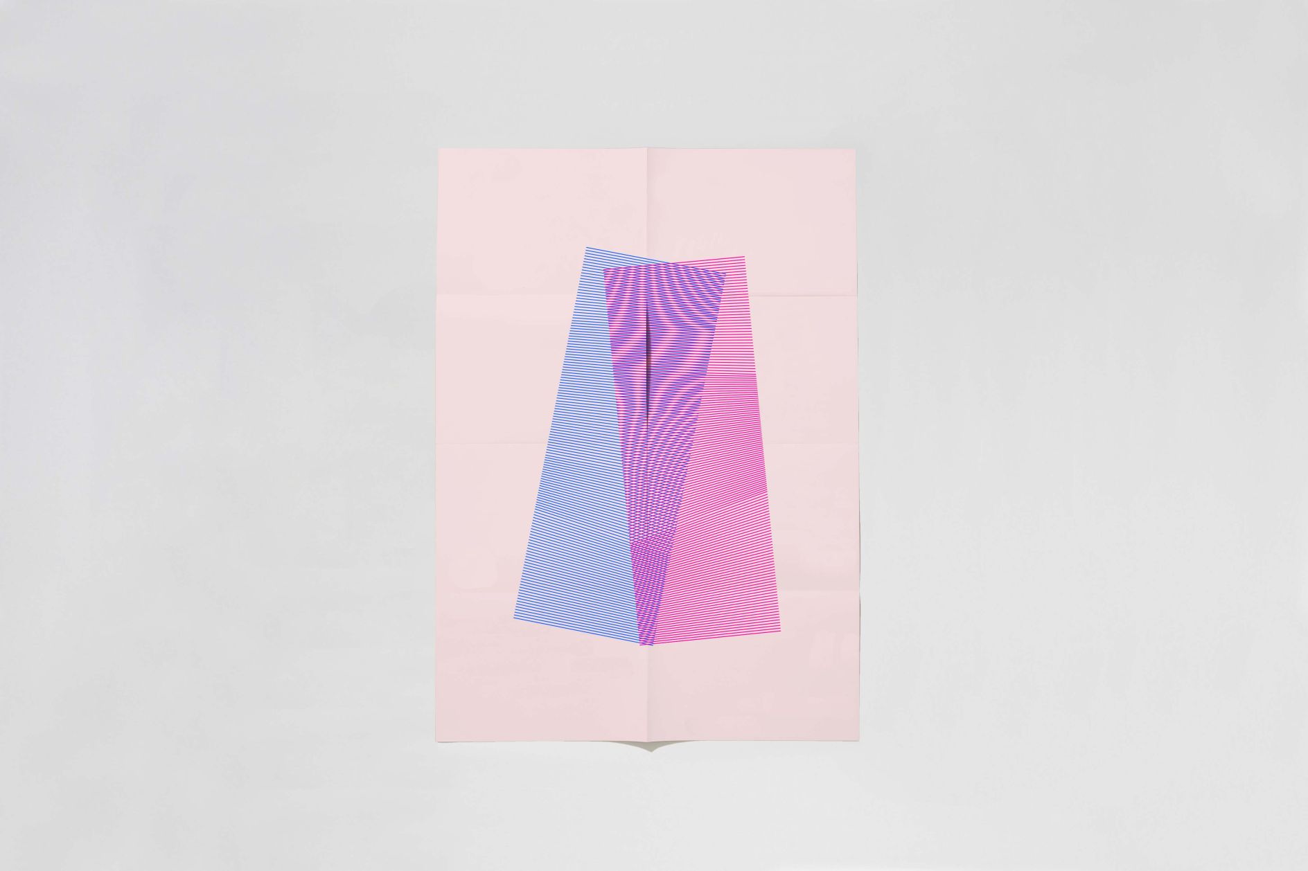 Dan Mather's fluorescent screenprinted posters explore moiré pattern ...