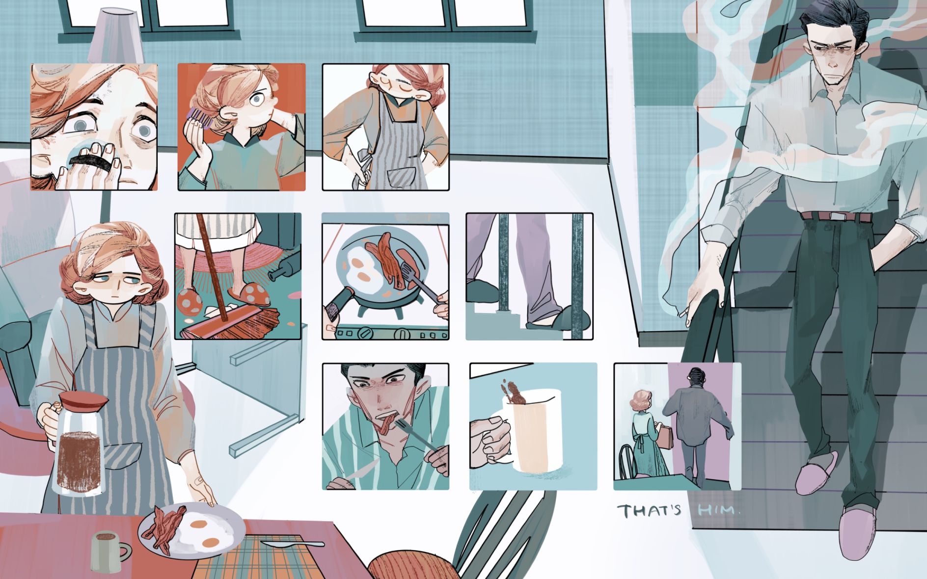 That's Him: Illustrator Junyu Lin's picture book explores the mental ...