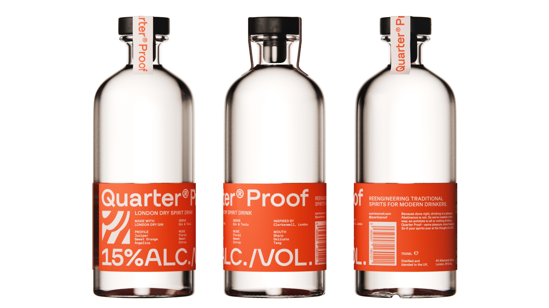 Regular Practice redesigns low-alcohol spirit brand Quarter Proof ...