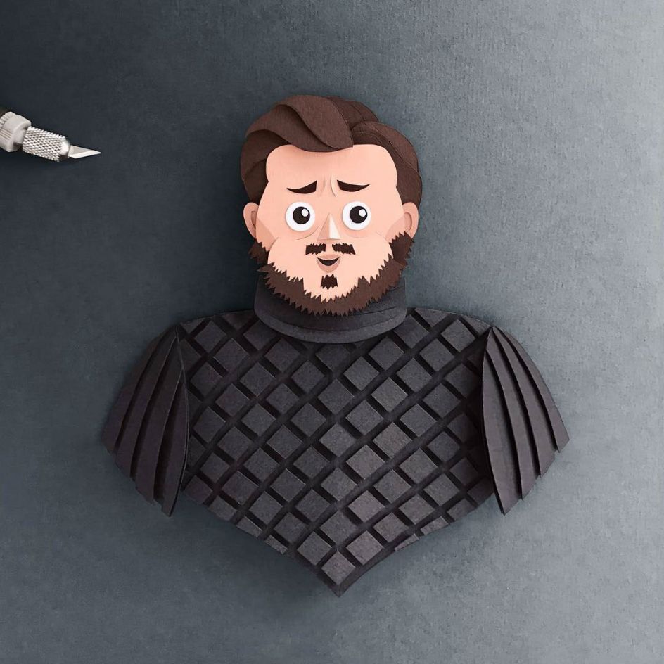 Intricate papercut portraits of our favourite Game of Thrones ...