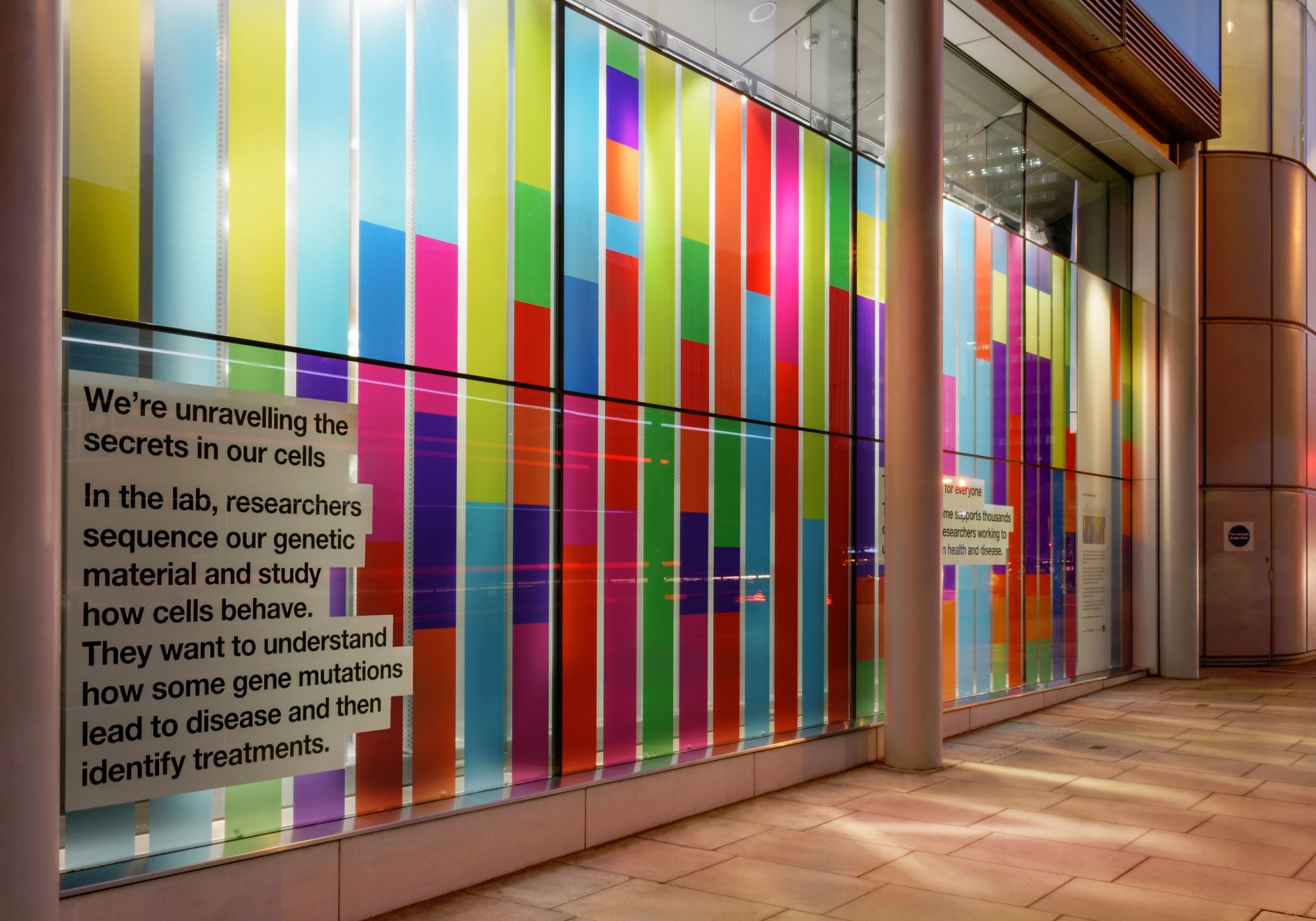 Pentagram’s vibrant new window installation that demystifies genomics ...