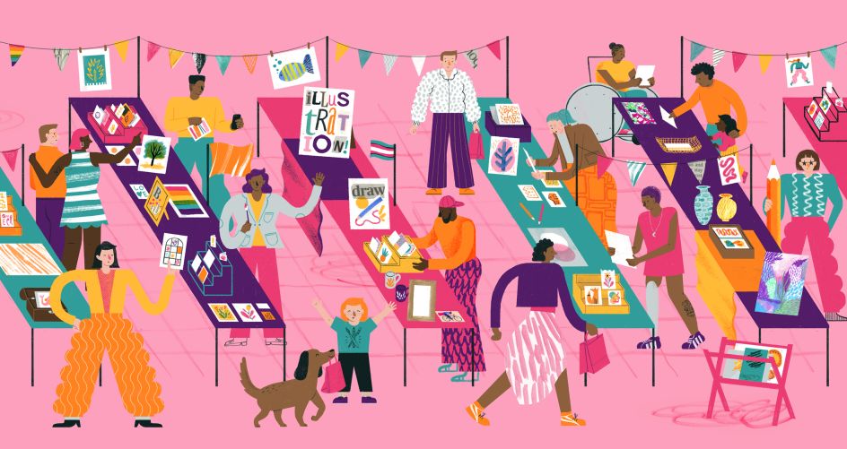 Harry Woodgate's richly textured illustrations that burst with energy ...