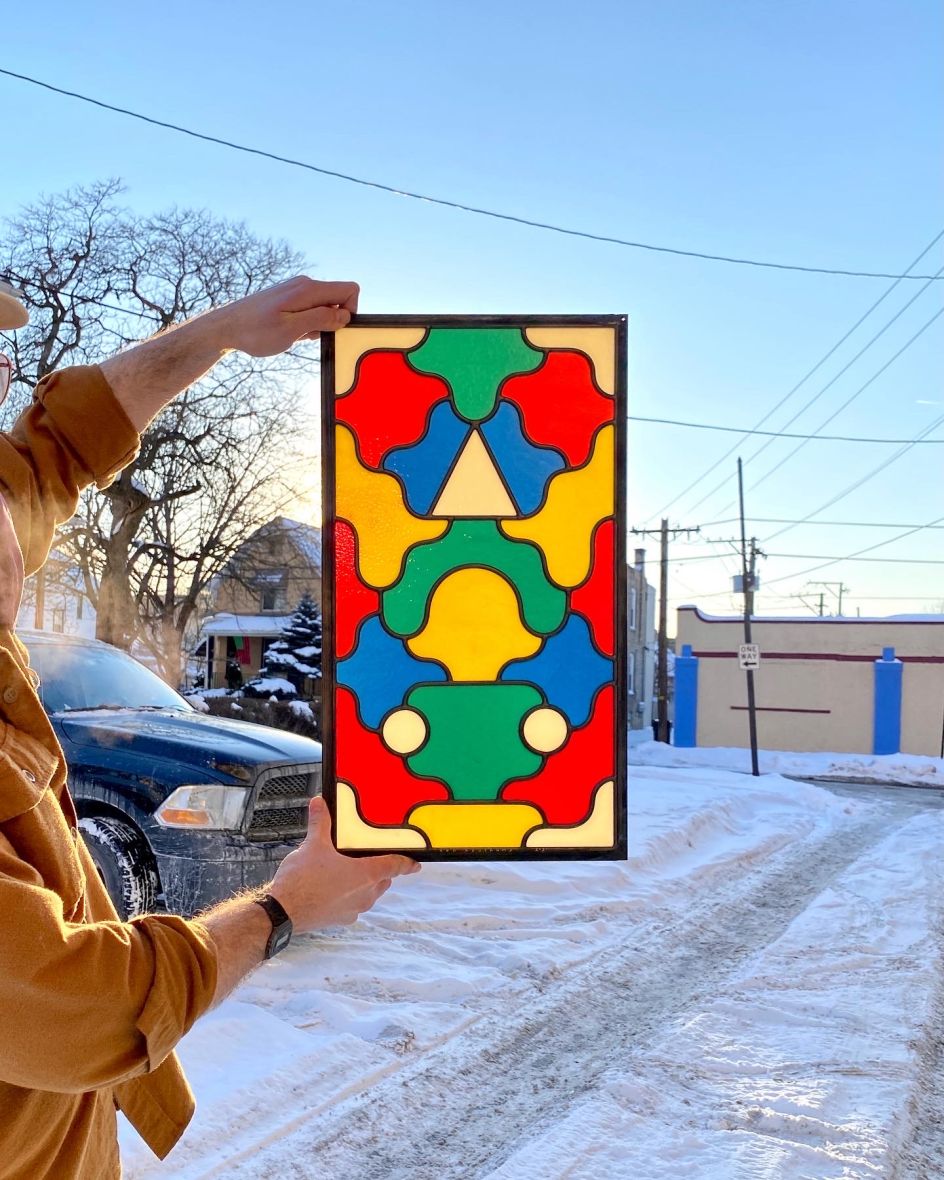 Colourful stained glass artworks inspired by video games, Pokemon and ...