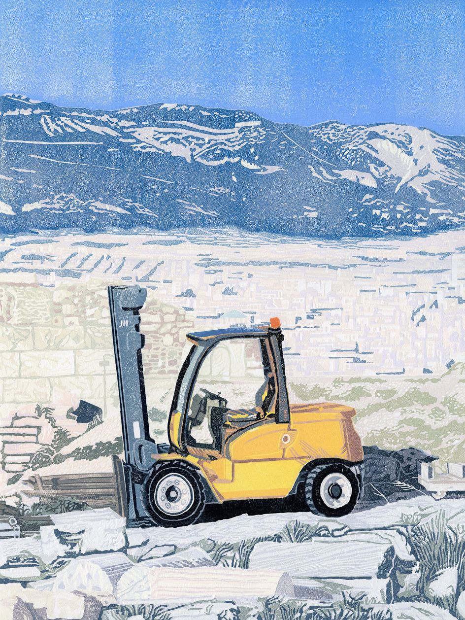 Dan Howden's linocut prints of architecture and everyday scenes look ...