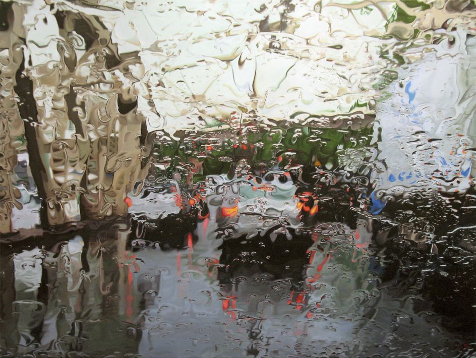 Under the Unminding Sky: Artist paints hyperrealistic views of rain ...