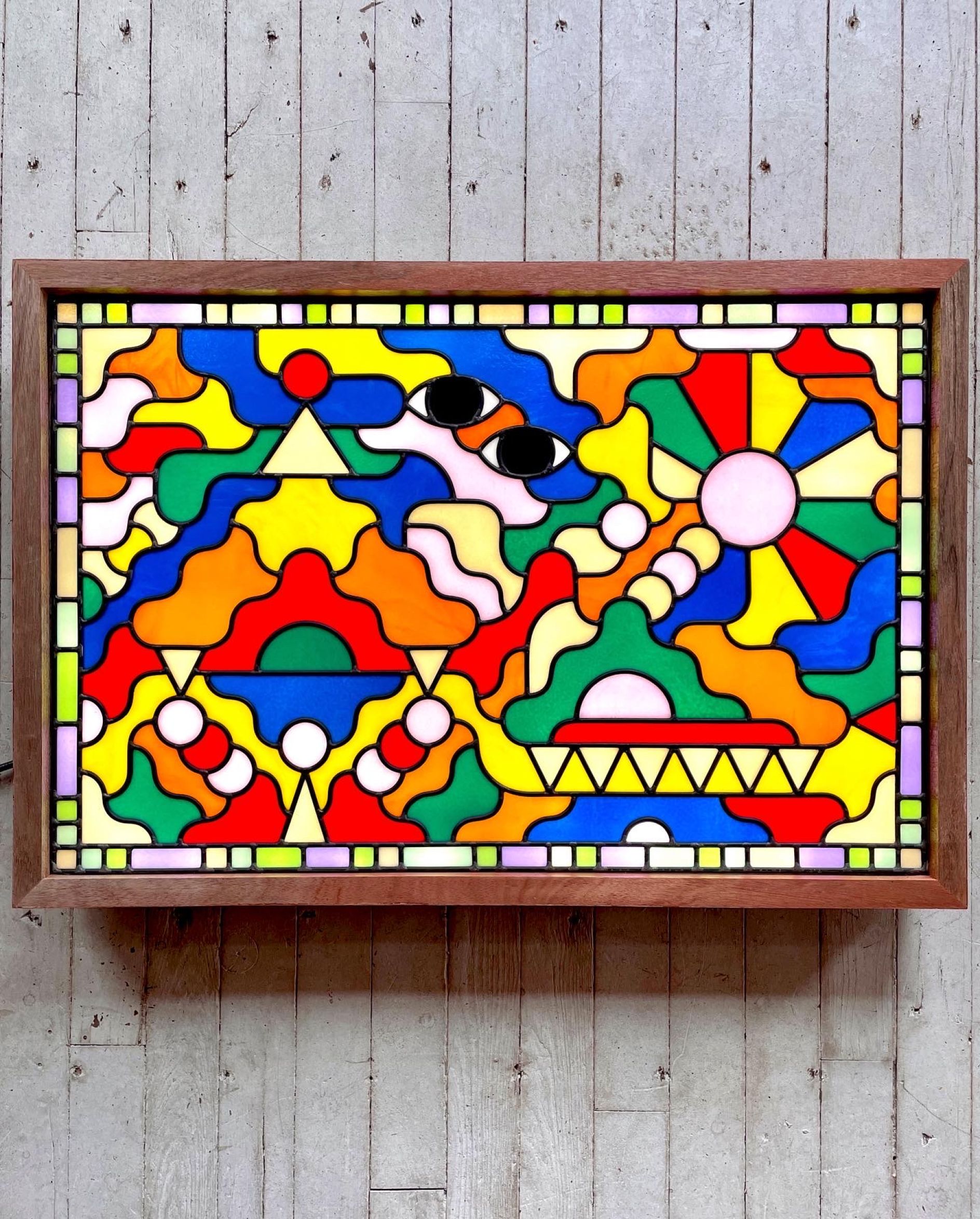 Colourful stained glass artworks inspired by video games, Pokemon and ...