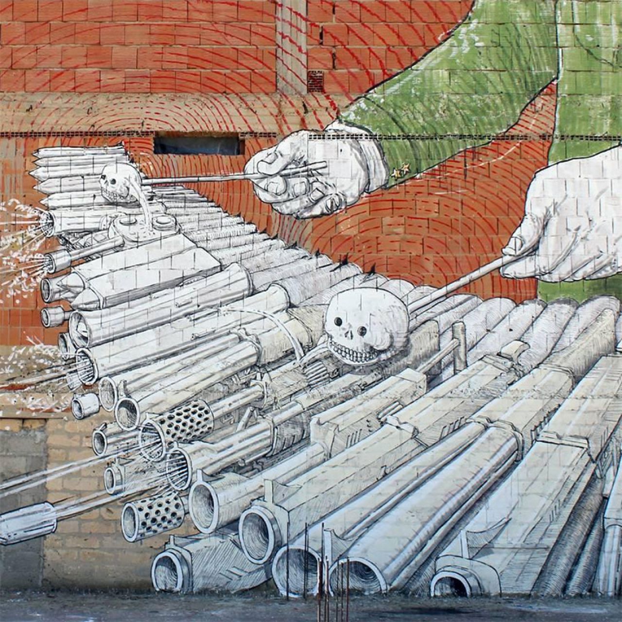 Blu paints thought-provoking murals in cities across the world ...