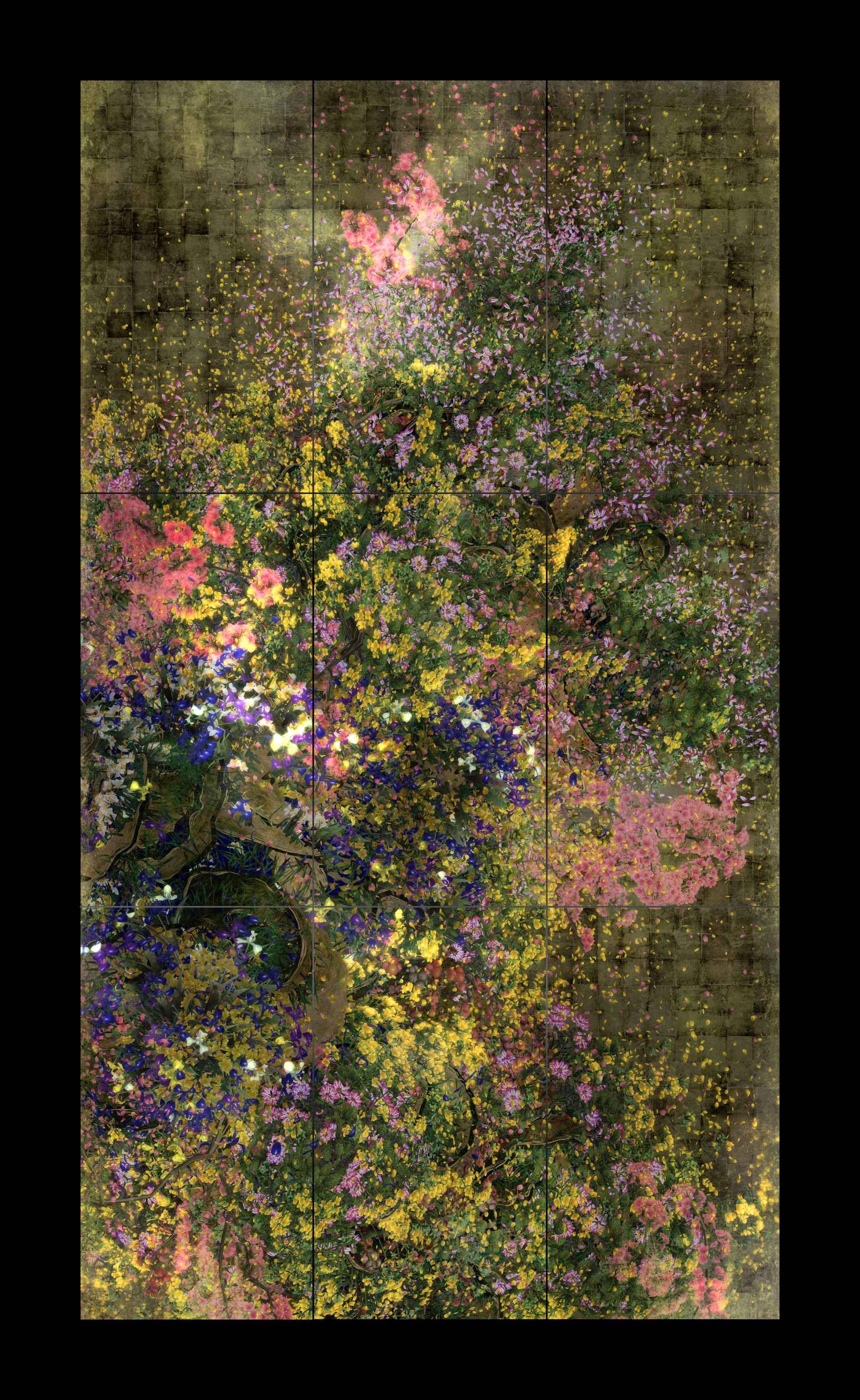 Teamlab’s intricate digital floral patterns grounded in traditional ...