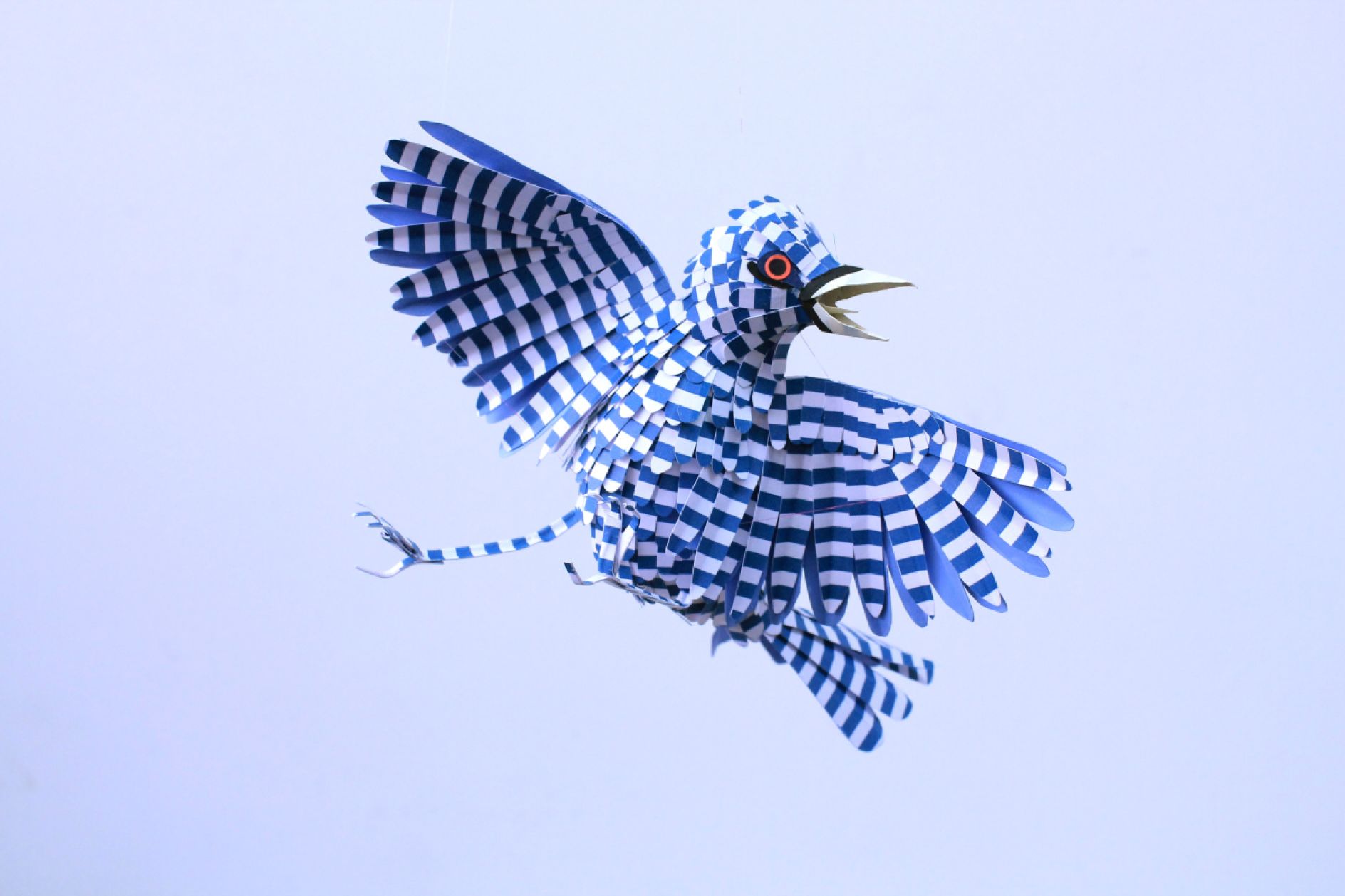 Paper Birds: Delicate feathered friends crafted entirely from coloured ...