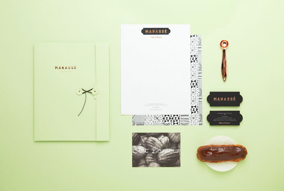 Manassé's branding sports pastry inspired palette that looks good ...