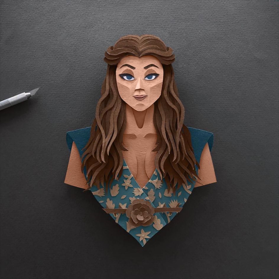 Intricate papercut portraits of our favourite Game of Thrones ...