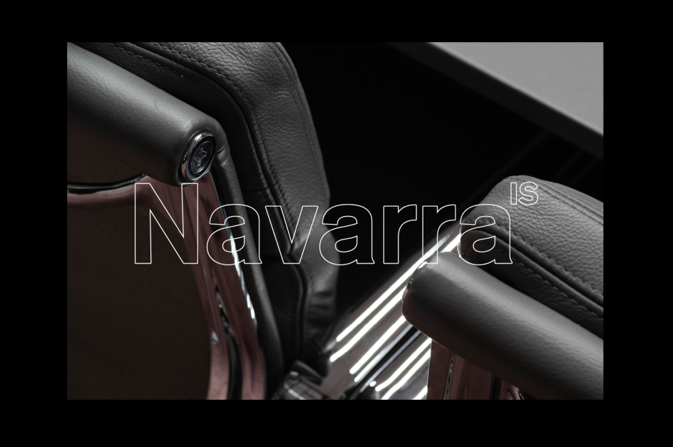 Navarra's minimalist yet bold studio identity based on an intricate ...