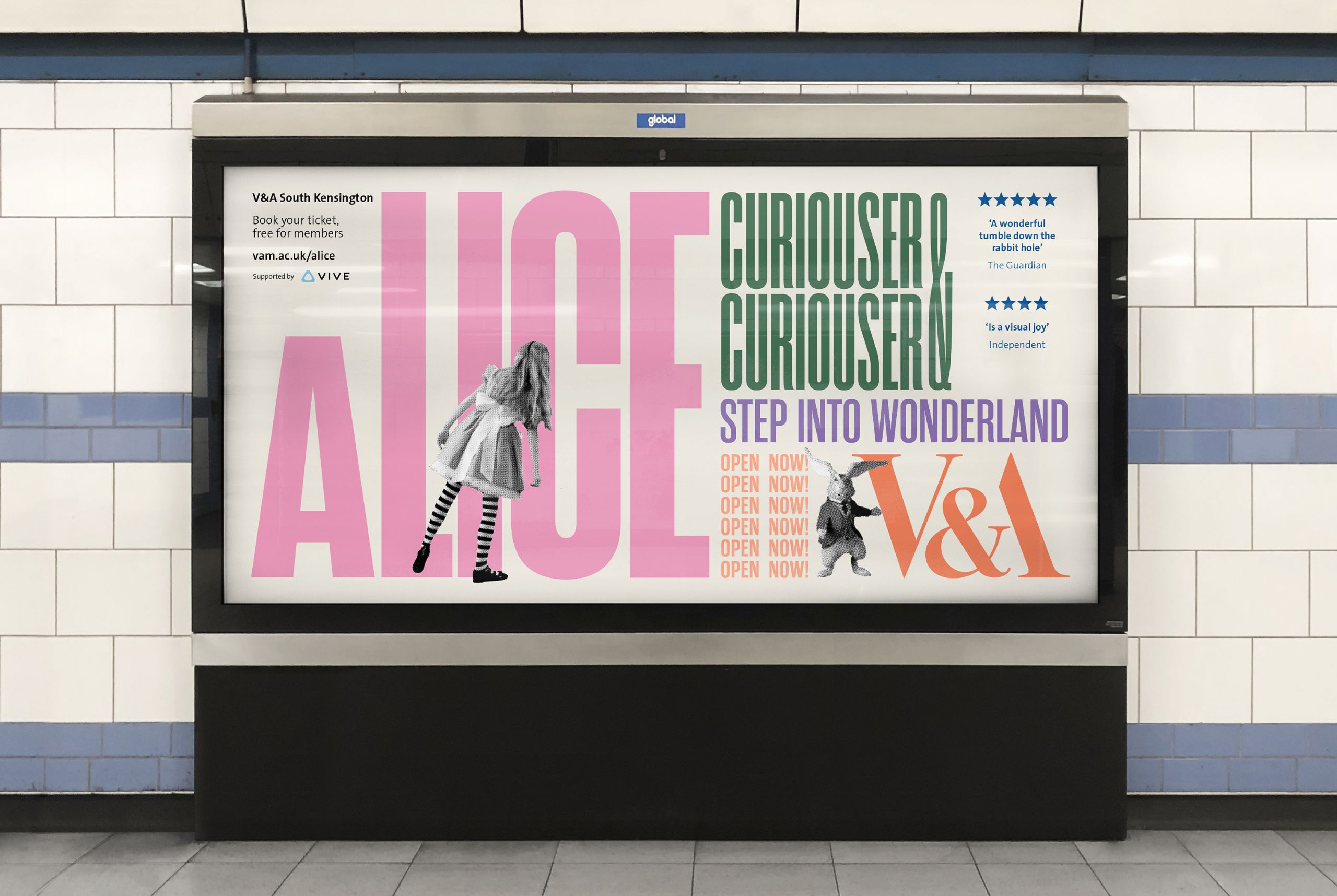 Tom Hingston's identity for the V&A's summer show is a fresh take on ...
