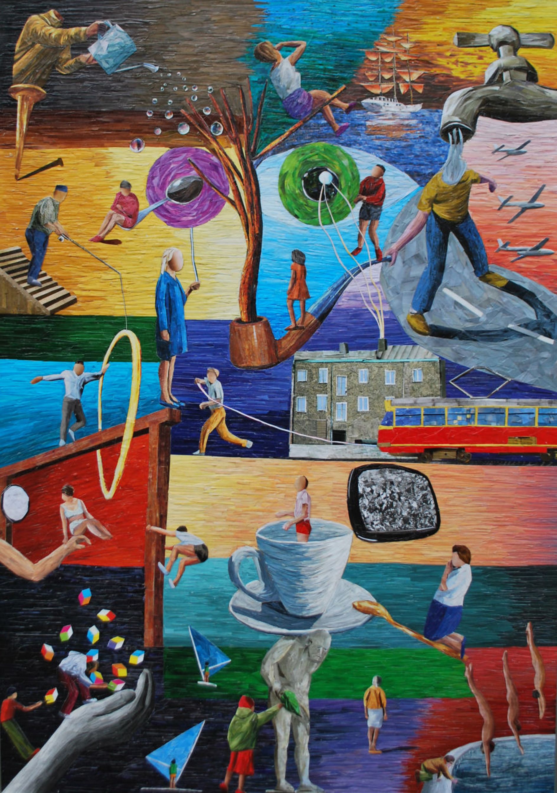 Paper Painting: Artist creates incredible paper collages that look like ...