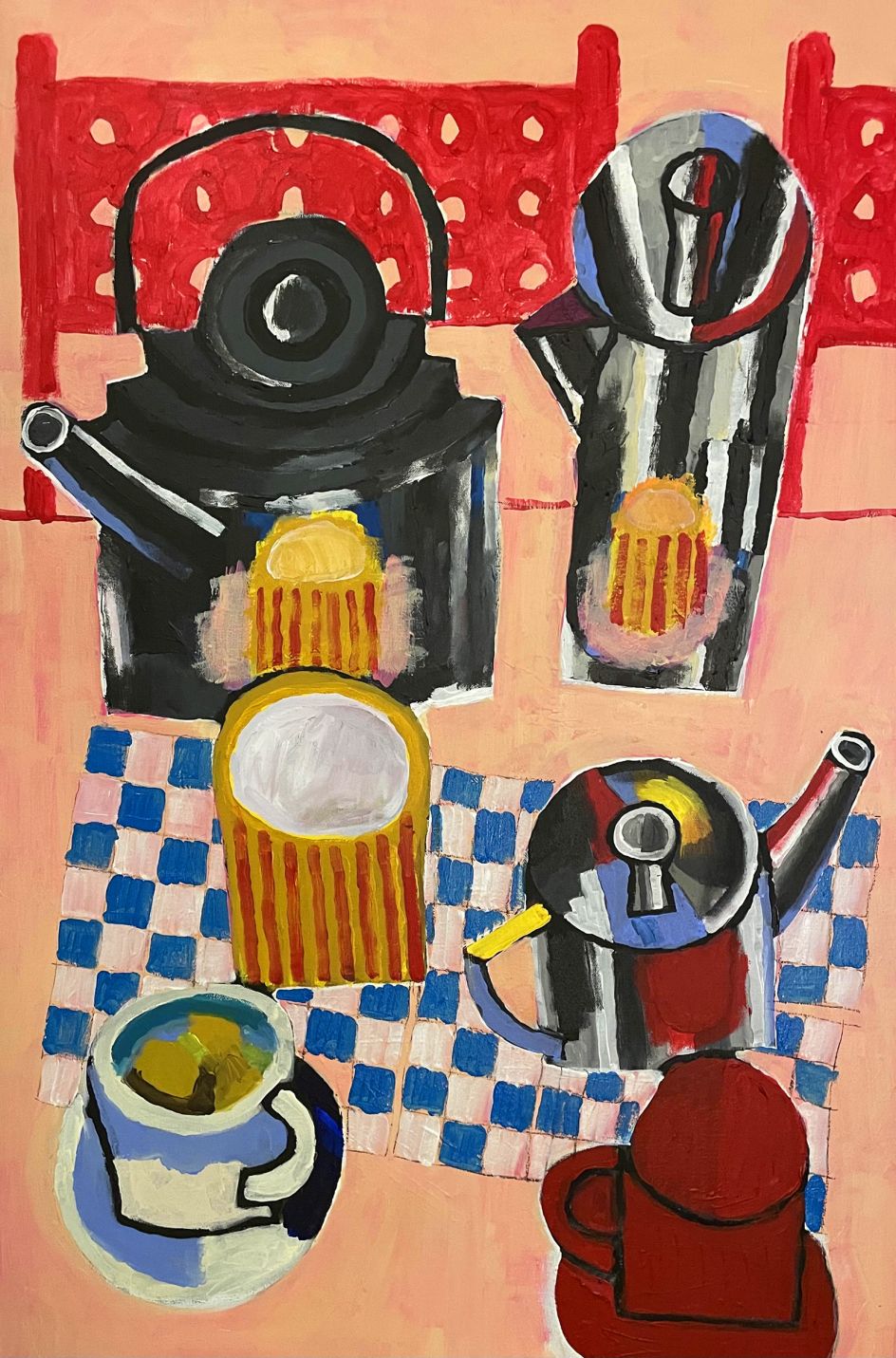 Scruffy and bold, Tom Moore paints everyday objects found around the ...