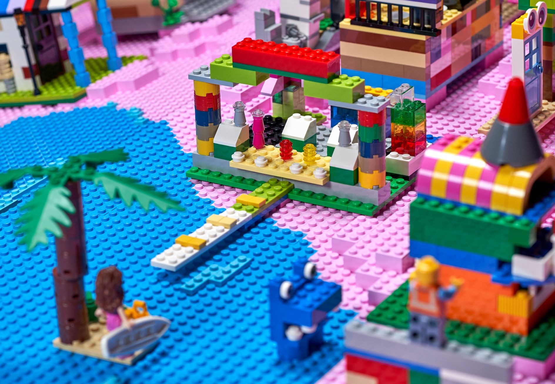 LEGO makes a giant brick globe to showcase hundreds of children's ...