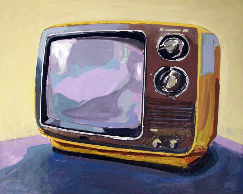 Contemporary paintings of everyday vintage objects from the 1950s, '60s ...