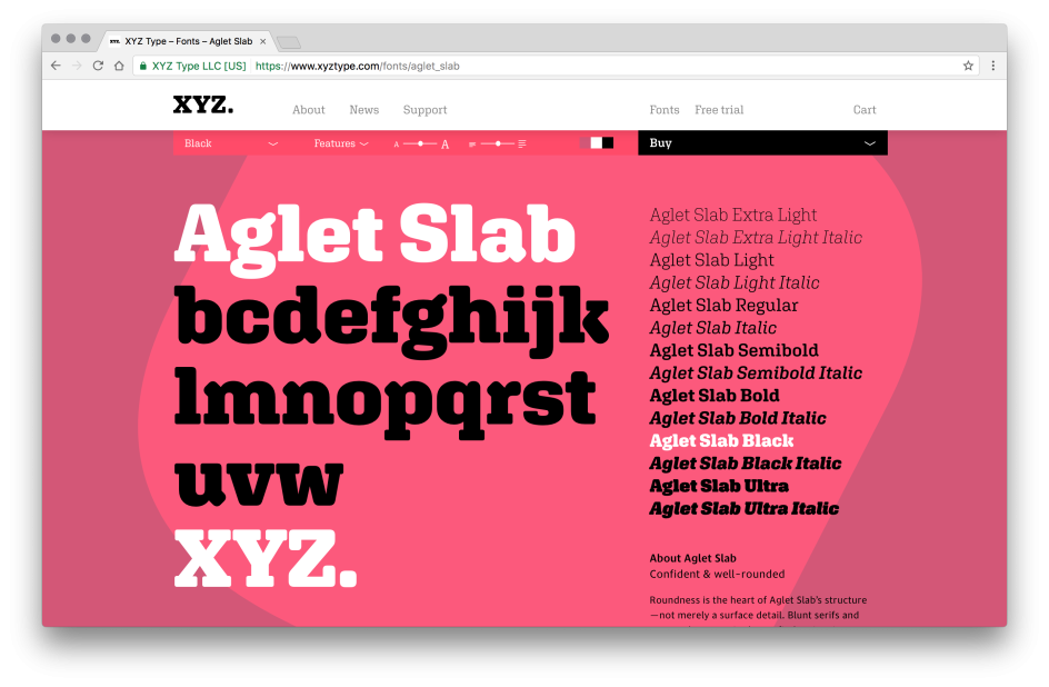 XYZ Type, a new type foundry with a playful website | Creative Boom