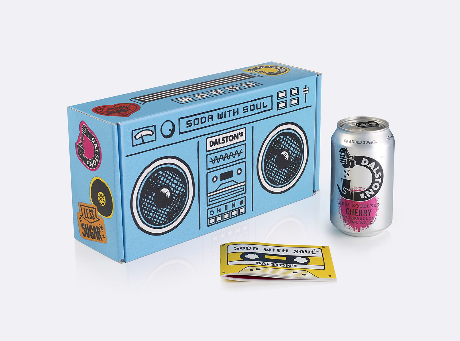 B&B studio design 'boom box' style delivery boxes for Dalston's Soda ...