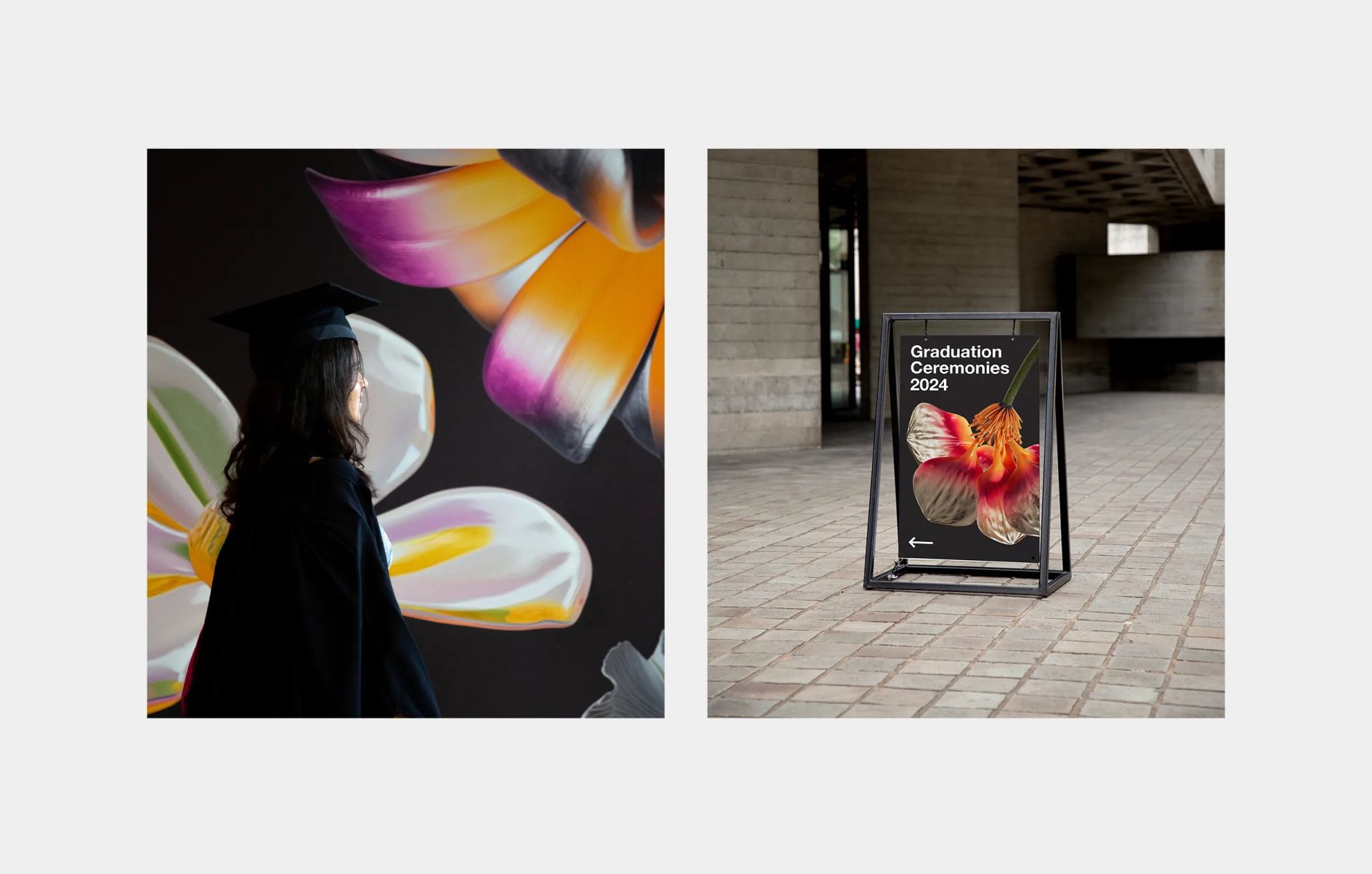 Kind Studio crafts a floral identity for UAL's 2024 graduation ...