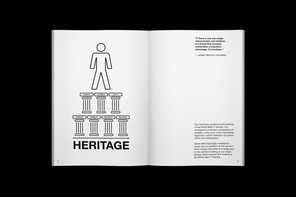 Spoof brand guidelines satirise white male power structures | Creative Boom