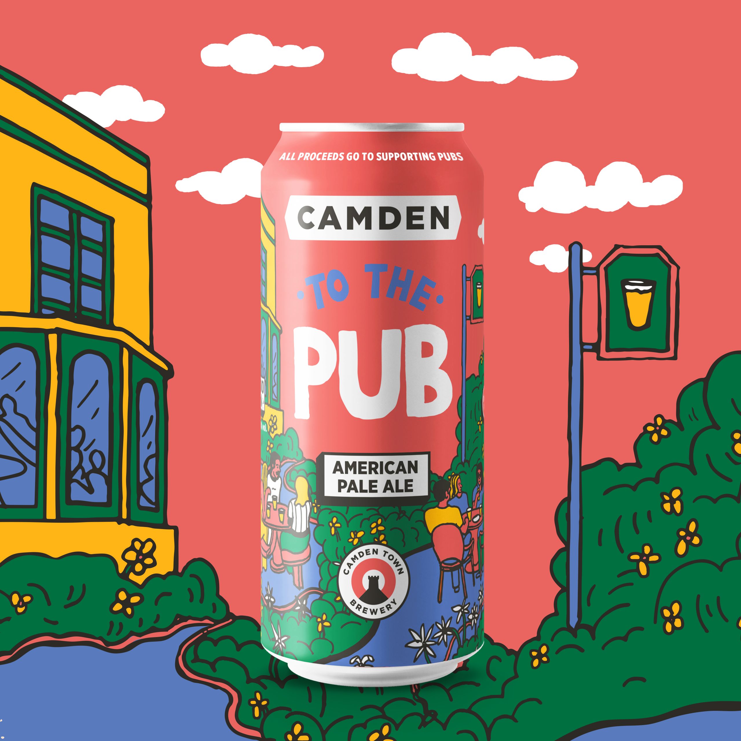 Colourful new beer brand celebrates the return to the pub | Creative Boom